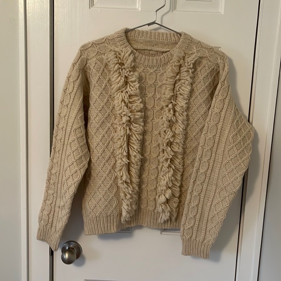 Sweaters | Cable Knit Cream Sweater | Poshmark